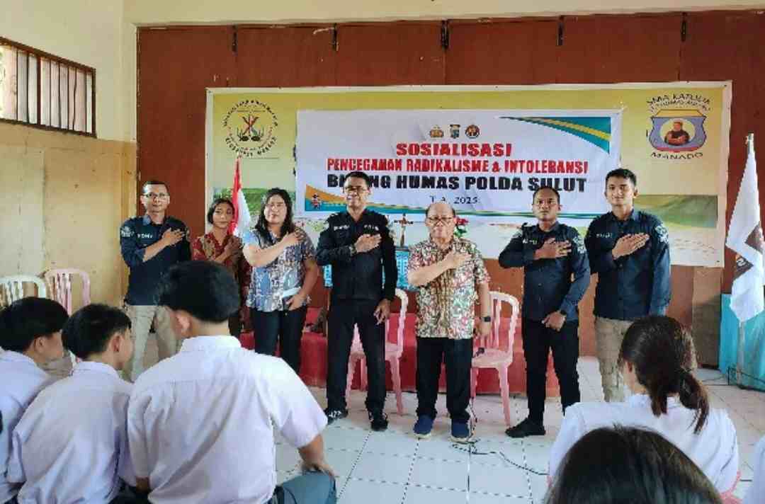 Polda Sulut Sosialisasikan Pencegahan Radikalisme dan Intoleransi di SMA Katolik St. Thomas ...